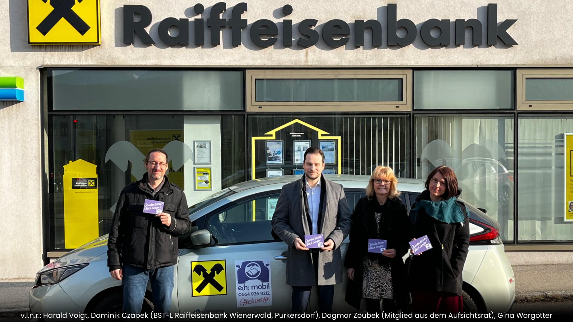 Kooperation mit der Raika Wienerwald | eh mobil Gablitz